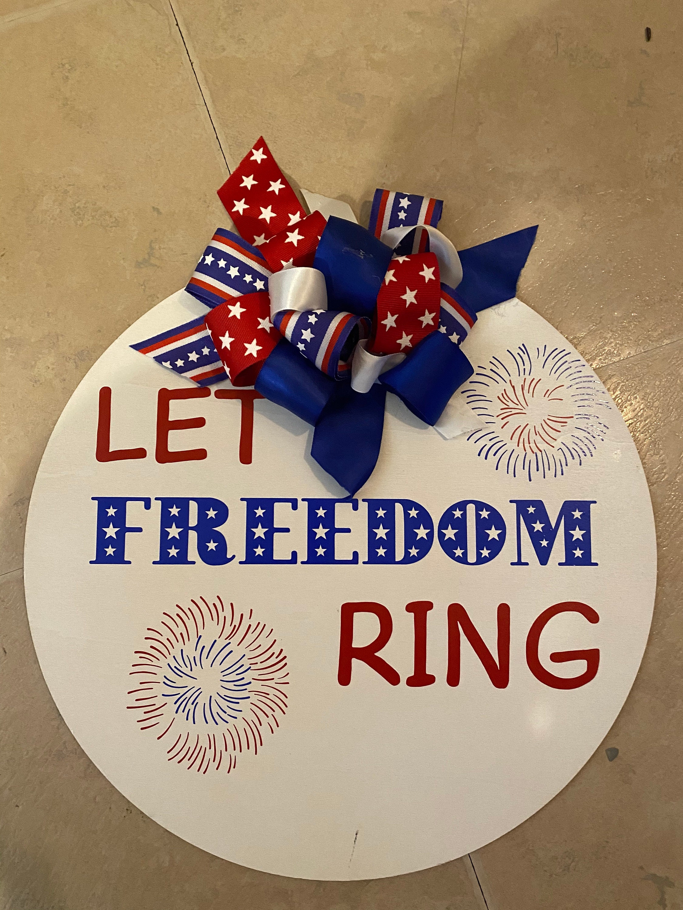 Let Freedom Ring Door Hanger - Etsy