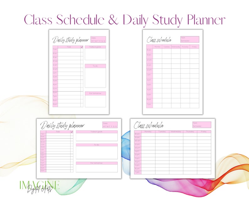 Printable Student Planner ADHD Planner Templates - Etsy UK