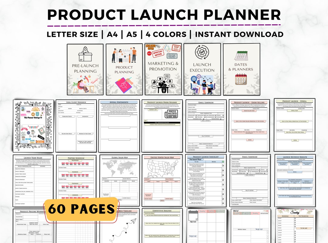 Product Launch Planner, Product Marketing, Course Marketing Plan, Course Launch Planner ...