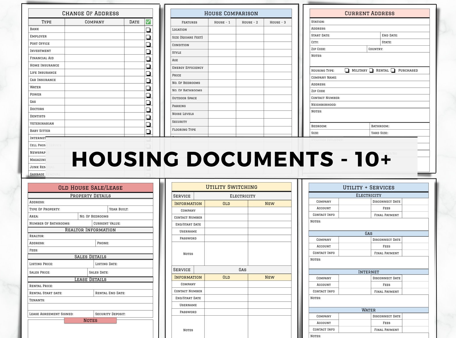 PCS Binder Printable PCS Checklist Military Move Planner - Etsy