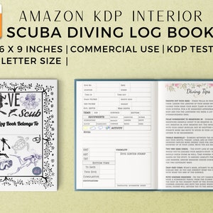 Scuba Diving Log Book Template Printable PDF Download | Diving Journal ...