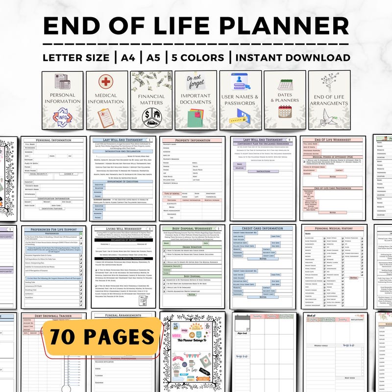 Emergency Binder for Work - Etsy