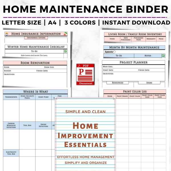 Maintenance Planner - Etsy