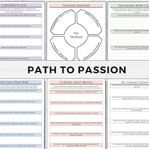 Find Your Passion Planner, Life Purpose Workbook, How to Find Your ...