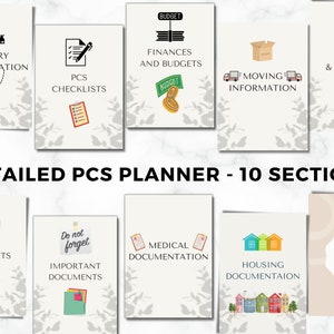 PCS Binder Printable, PCS Checklist, Military Move Planner, Military ...