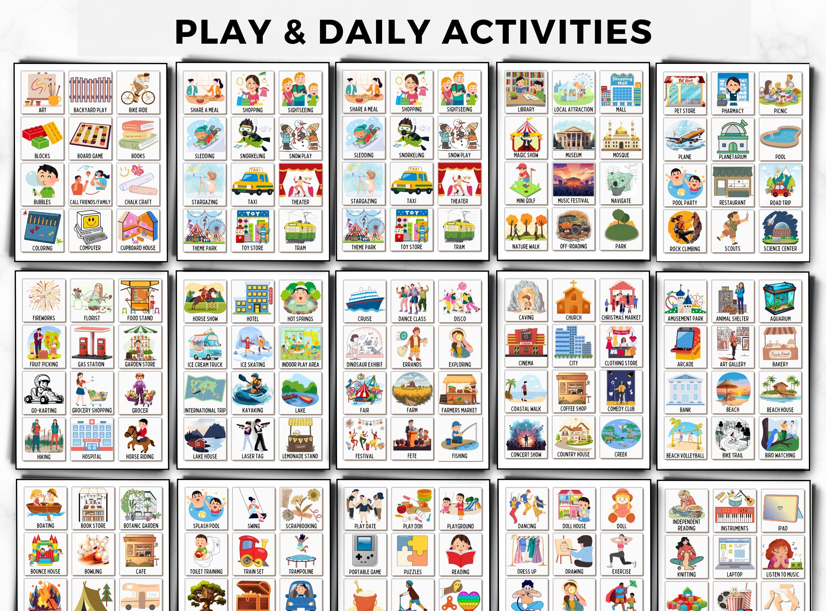 Daily Routine Cards, Visual Schedule, Routine Chart for Kids, Morning ...