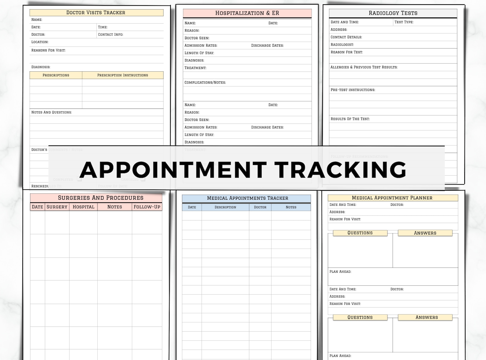 Cancer Care Forms, Chemotherapy Journal Printable, Cancer Patient ...