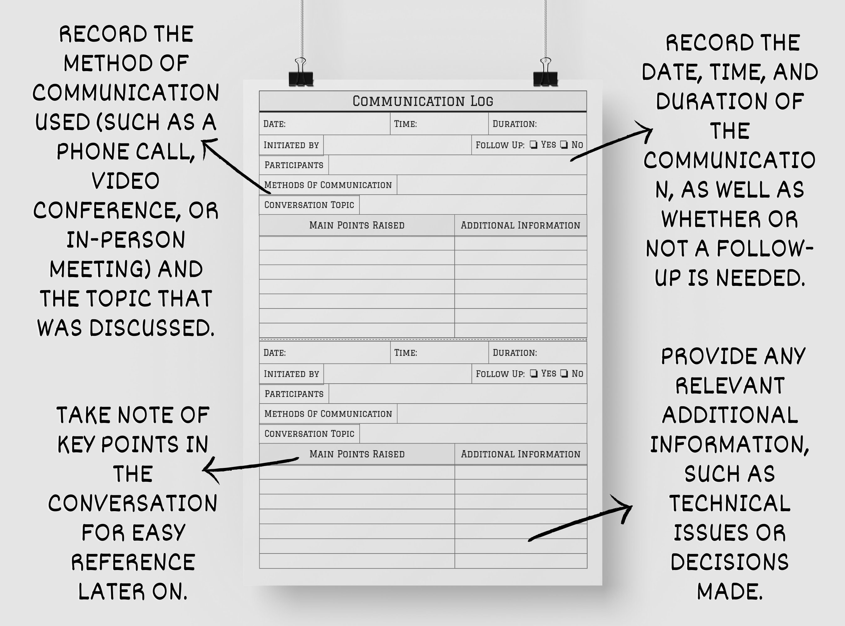 Communication Log Printable Daily Call Log Template Contact - Etsy Canada