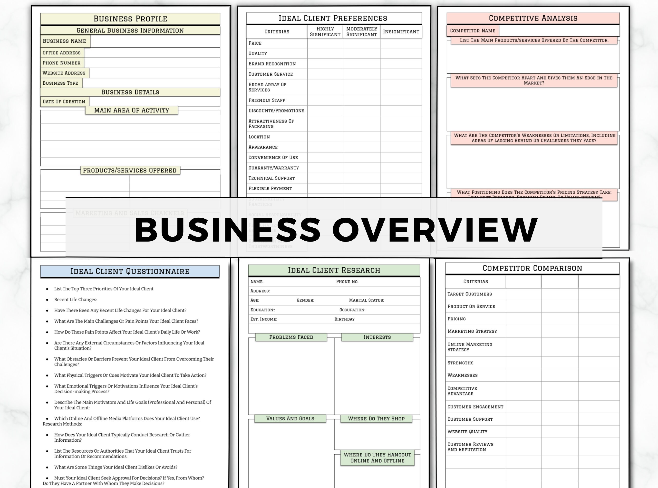 Branding Planner, Branding Strategy Workbook, Brand Expert, Online ...