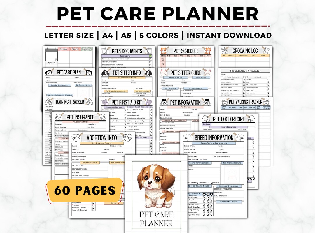 Pet Care Planner, Pet Health Record, Pet Medical Planner, Pet ...