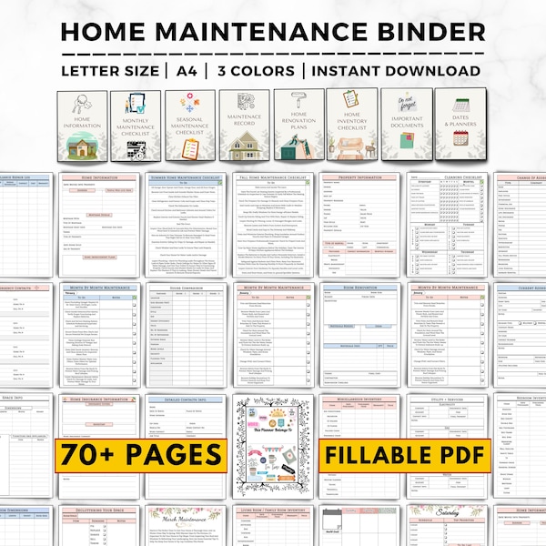 Home Management Binder - Etsy