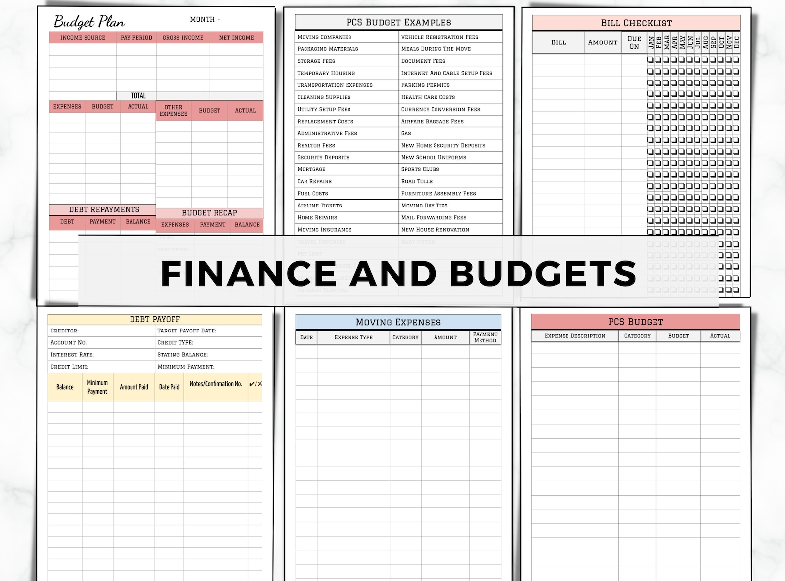 PCS Binder Printable, PCS Checklist, Military Move Planner, Military ...