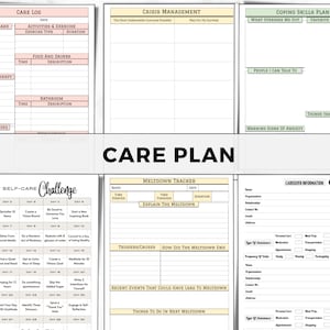 Dementia Care Planner, Printable Alzheimer's Caregiver Binder, Elderly ...