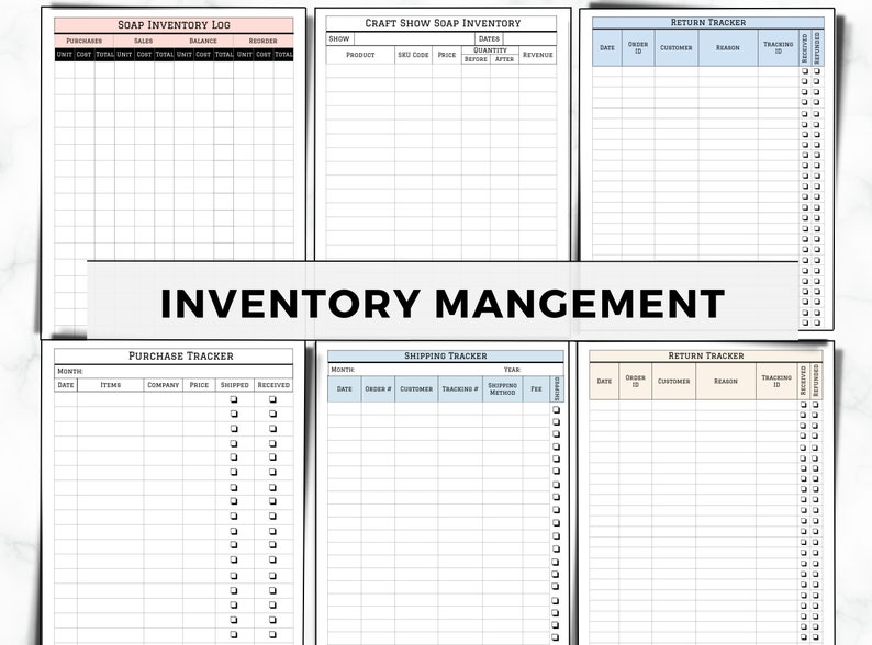 Soap Business Planner, Soap Making Business, Soap Recipe Sheet, Soap ...