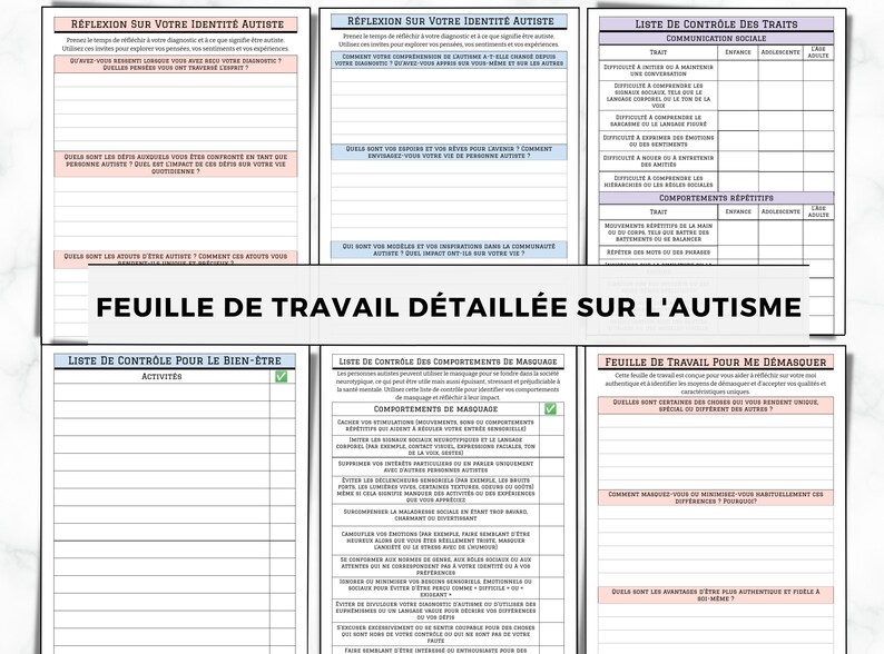 Autism Care Binder in French, Autism Planner Printable, Special Needs ...