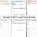 Soap Business Planner, Soap Making Business, Soap Recipe Sheet, Soap ...