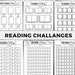 Reading Journal Printable, Book Reading Planner, Reading Challenge ...