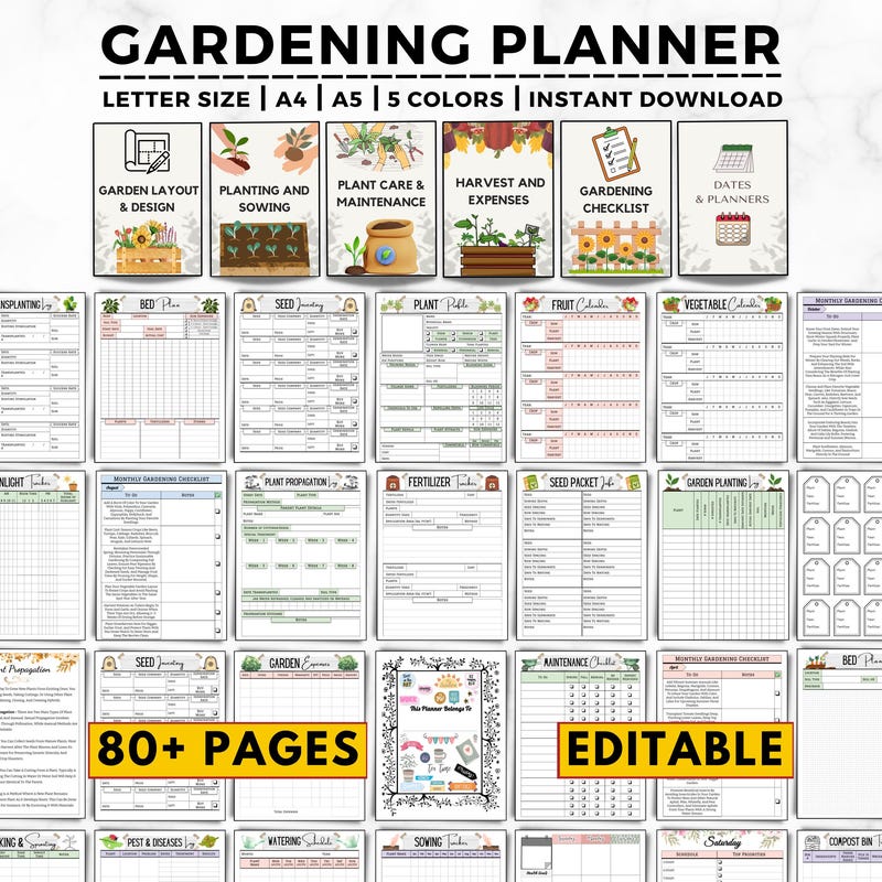 Garden Log and Journal - Etsy UK