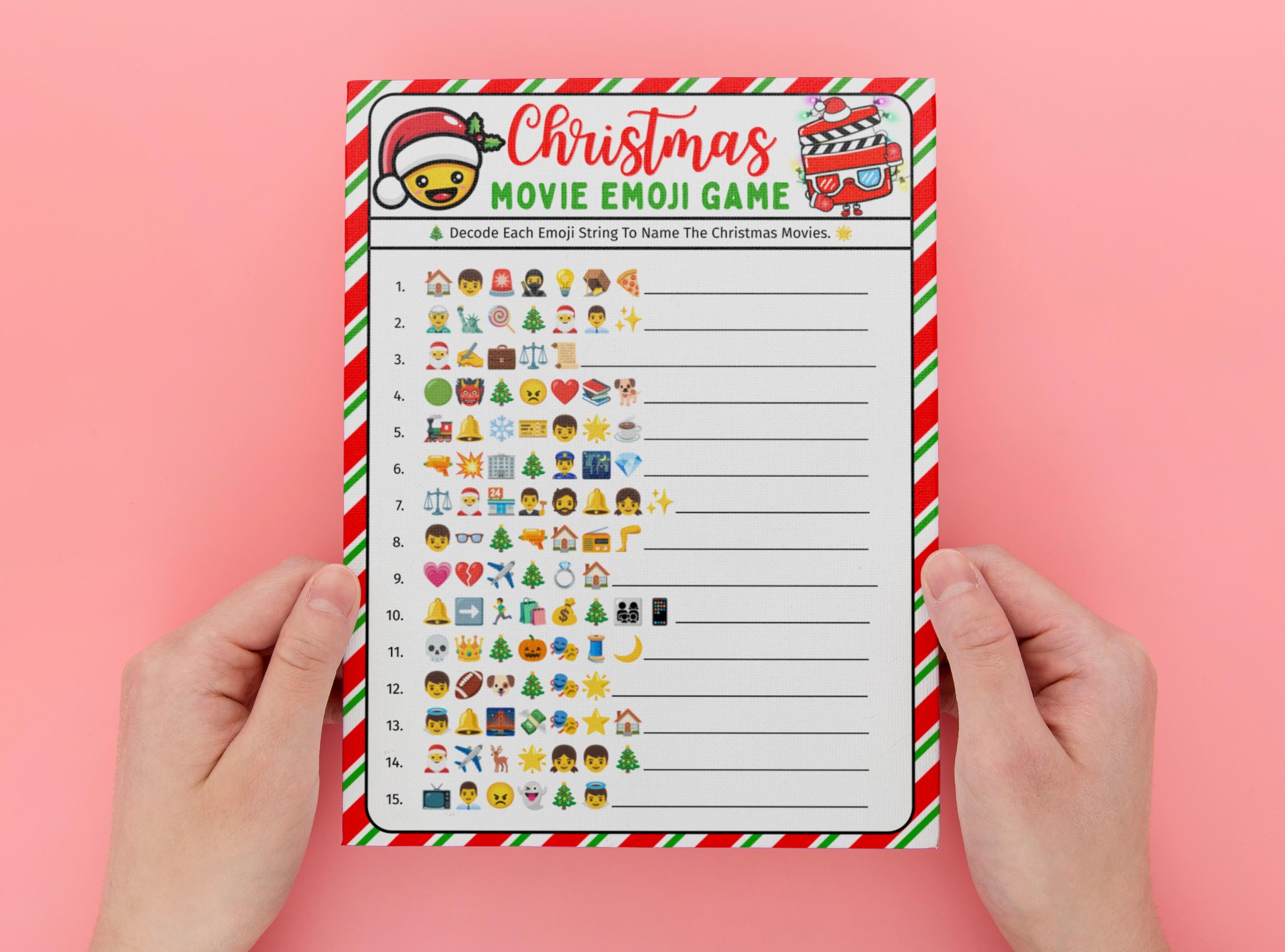 Christmas Movie Emoji Game, Emoji Pictionary Christmas Movies ...