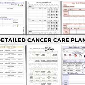 Cancer Care Forms, Chemotherapy Journal Printable, Cancer Patient ...