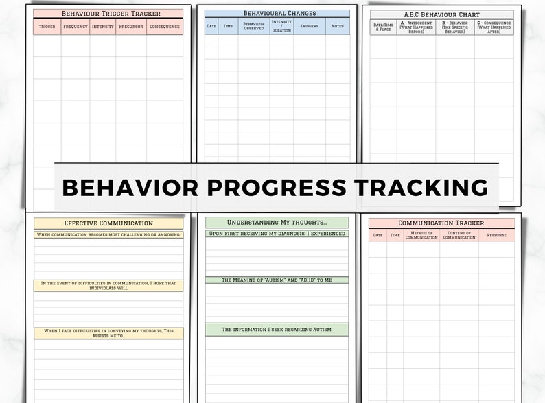 Autism Care Binder Autism Planner Printable Special Needs - Etsy