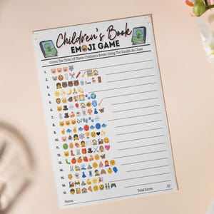 Children's Book Emoji Game, Emoji Children's Book Game, Baby Book Emoji ...