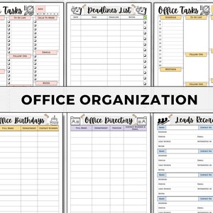 Office Tasks Planner, Work Planner, Office Organizer, Work to Do List ...