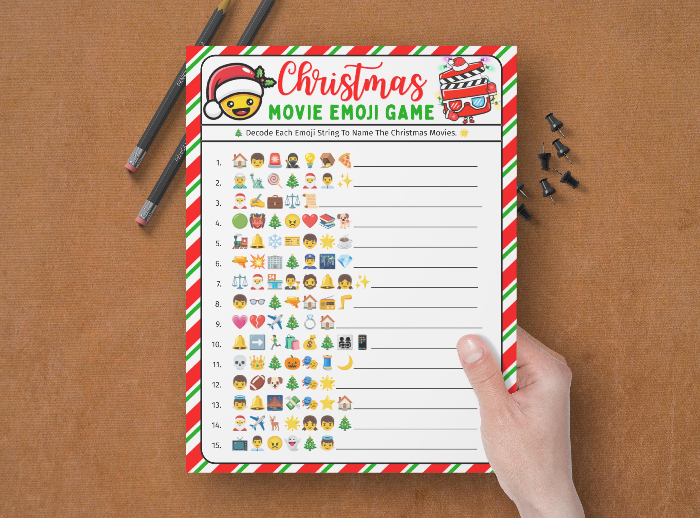 Christmas Movie Emoji Game, Emoji Pictionary Christmas Movies ...