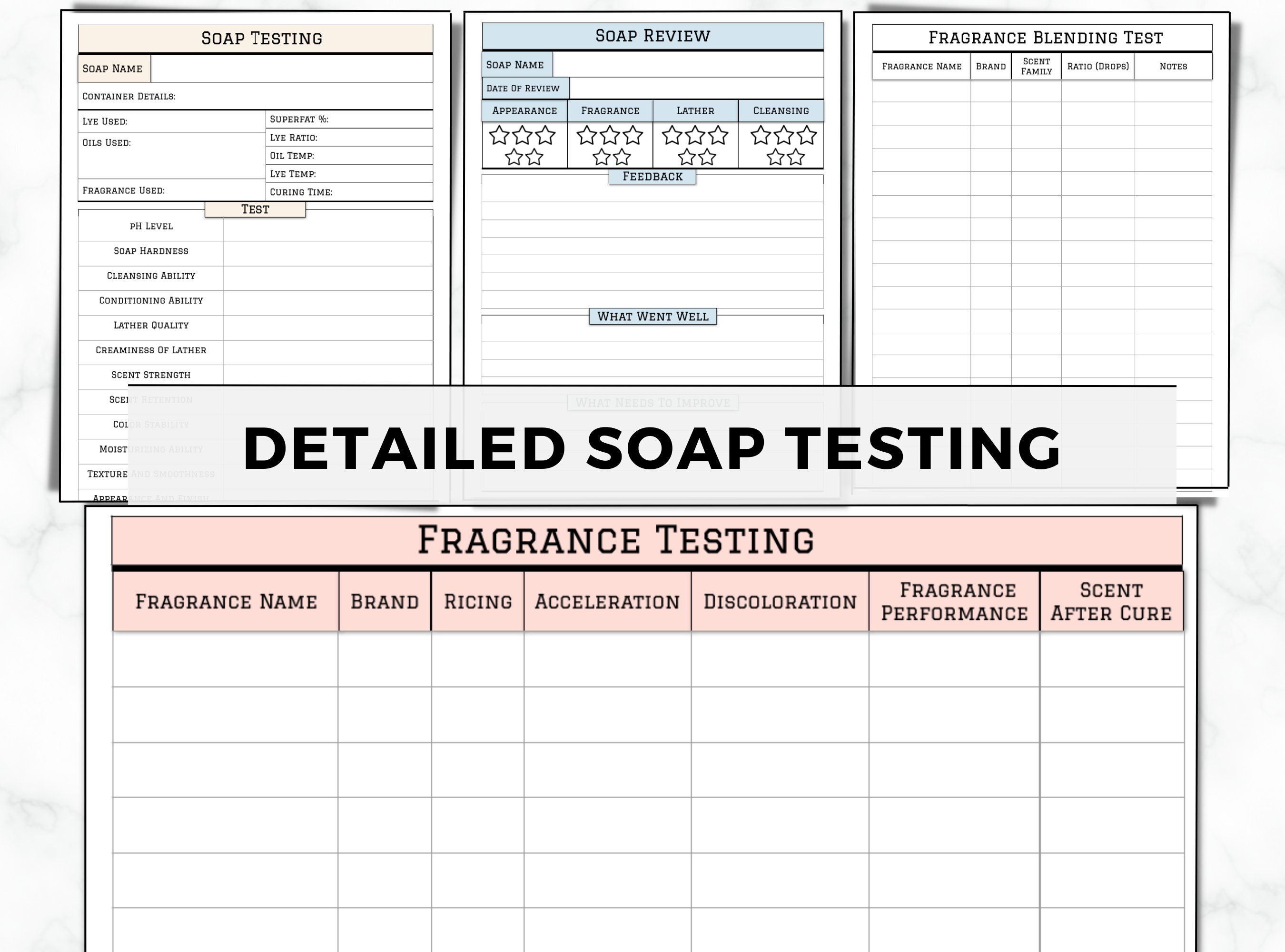 Soap Business Planner, Soap Making Business, Soap Recipe Sheet, Soap ...