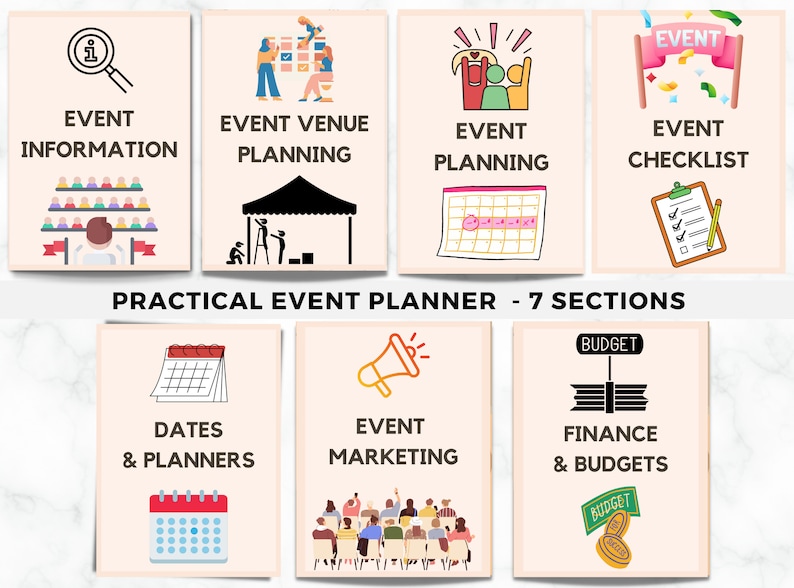 Event Planner Printable, Event Planning Checklist, Party Planner, Venue ...
