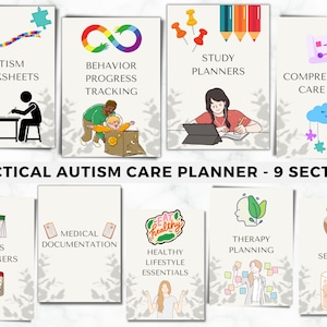 Autism Care Binder in French, Autism Planner Printable, Special Needs ...