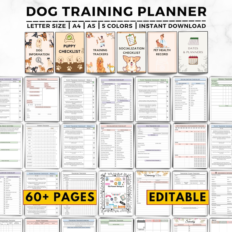 Puppy Tracking Checklist - Etsy