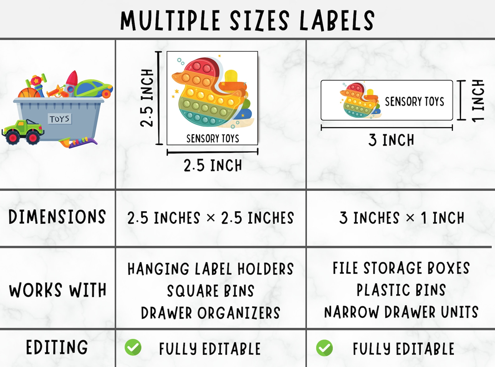Toy Bin Labels, Toy Bin Labels Editable, Playroom Labels, Trofast ...