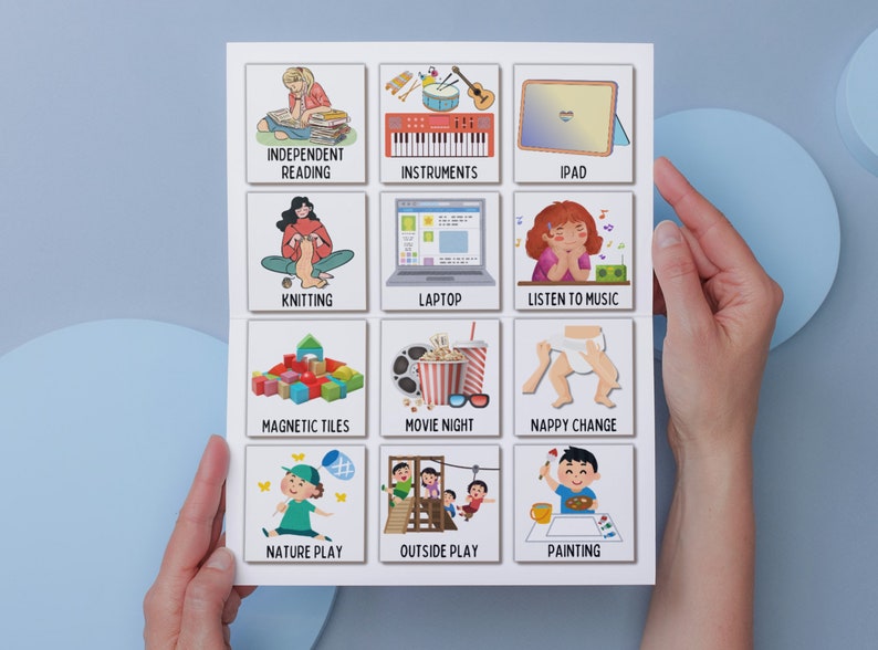 Daily Routine Cards, Visual Schedule, Routine Chart for Kids, Morning ...