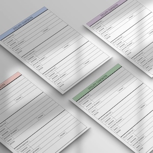 Printable Utility Contacts, Utility Service Address Book, Utility ...