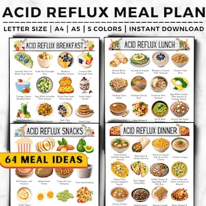Acid Reflux Meal Plan, Acid Reflux Food List, GERD Diet, Acid Reflux ...