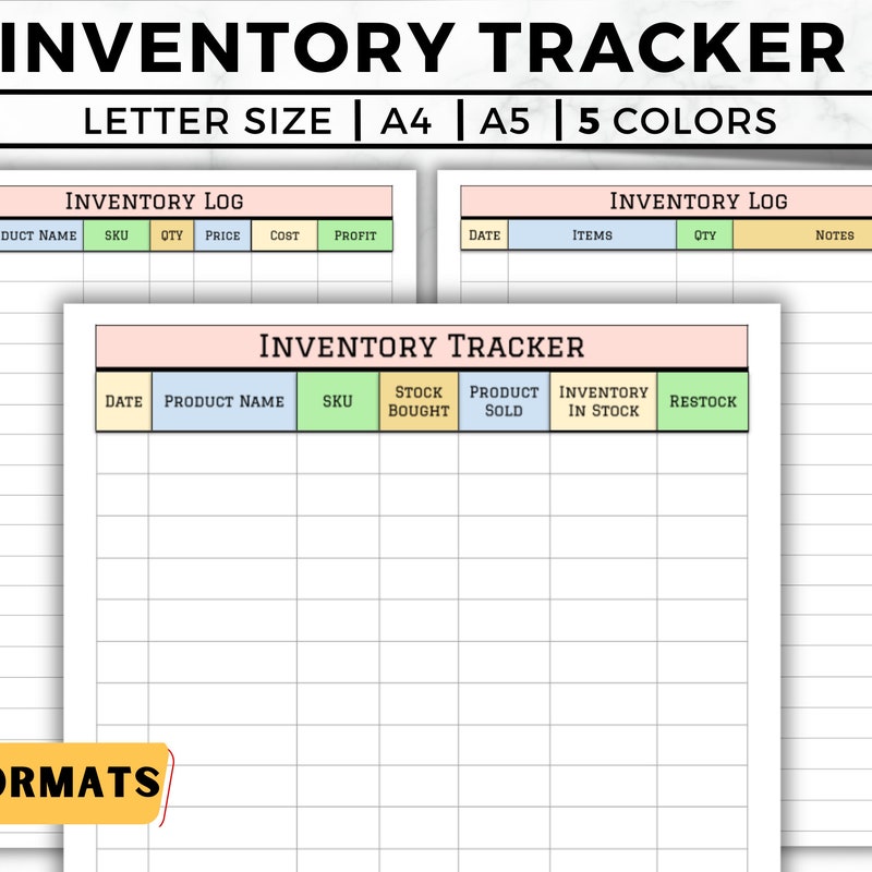 Inventory Template - Etsy