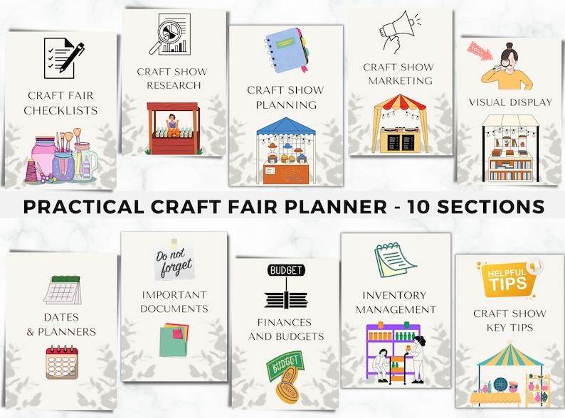Craft Fair Planner, Market Stall Organizer, Inventory, Sales Log ...