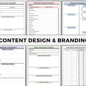 Website Planner, New Website Launch , Website Planner Workbook, Web ...