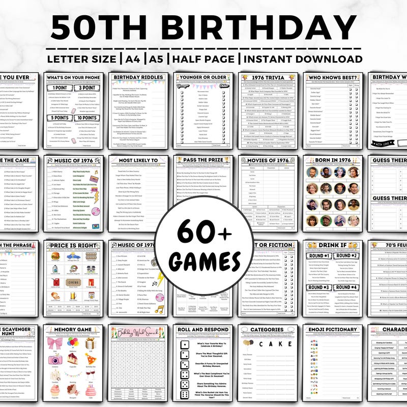 Mens Birthday 1976 Music - Etsy