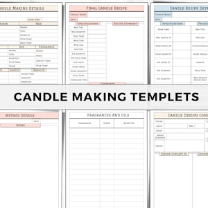 Candle Business Planner, Candle Making Business, Start up Planner ...