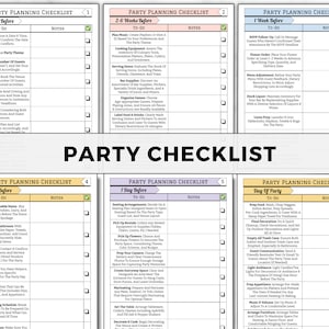 Party Planner, Event Planner, Party Checklist, Party Budget, Wedding ...