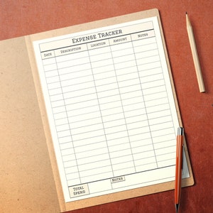 Editable Expense Log Printable, Fillable Expense Tracker, Spending ...