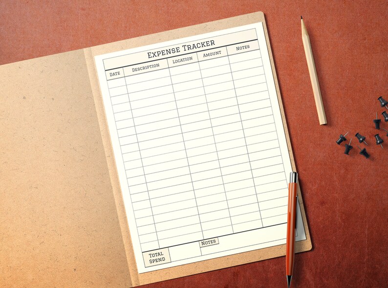 Editable Expense Log Printable Fillable Expense Tracker - Etsy Australia