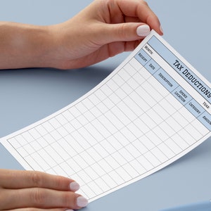 Tax Deduction Tracker Printable, Editable Business Tax Log (PDF) - Etsy