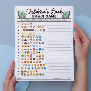 Children's Book Emoji Game, Emoji Children's Book Game, Baby Book Emoji ...