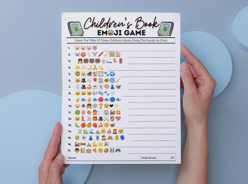 Children's Book Emoji Game, Emoji Children's Book Game, Baby Book Emoji ...