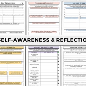 Depression Mental Health Journal, Depression Workbook, CBT Worksheets ...