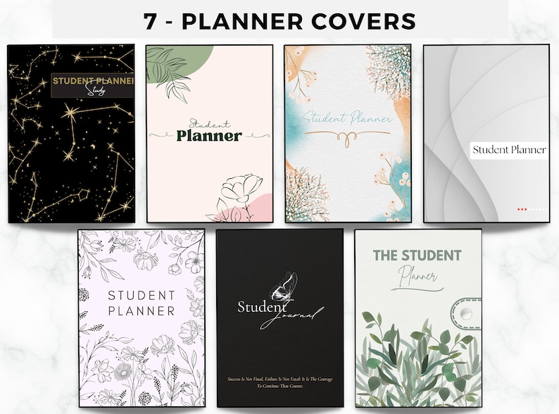Student Planner Printable, Study Planner Bundle, Academic Planner, ADHD ...