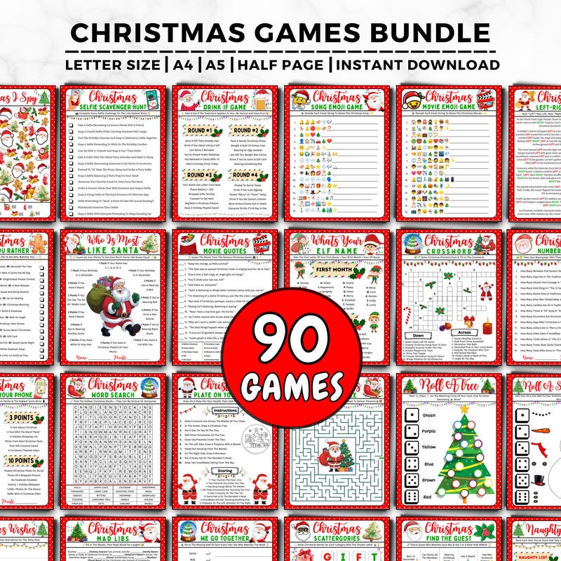 Christmas Party Games - Etsy